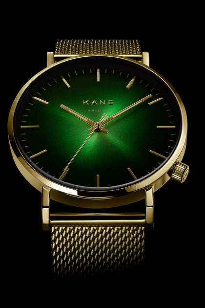 Elevate Your Style with the Gold Jade Gold Mesh Watch – KANE Watches